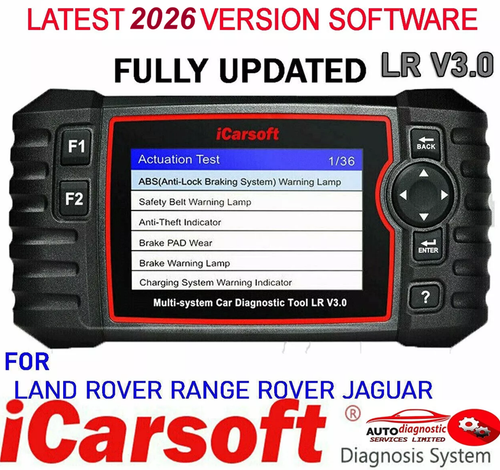 ICARSOFT LR V3.0 LAND ROVER JAGUAR DIAGNOSTIC SCAN TOOL 2026 + EXTRA ...