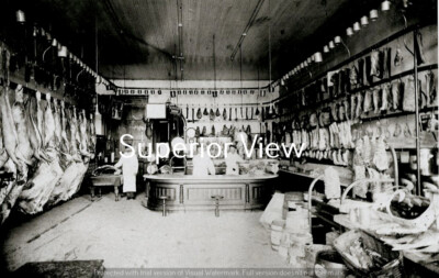 Old Time Butcher Shop Huge Vintage Meat Market Old General Store Beef ...