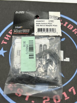 Align T-Rex 600. HN6070T 600N Carbon Fiber 18G Servo Adapter Plate | eBay