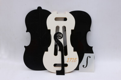 1Set Stradivari 1715 Year 4/4 Violin neck / F Hole templet Mold making ...