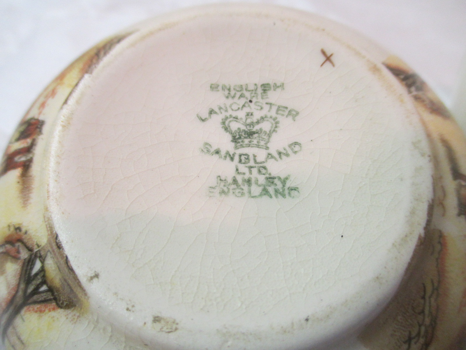 Vtg England Hanley English Ware Lancaster Sandland Creamer & Sugar ...