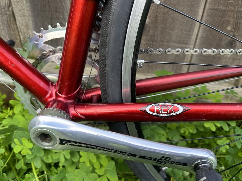 Handmade Steve Rex Fillet Steel 59cm Road Bike, Campagnolo 22, Nitto ...