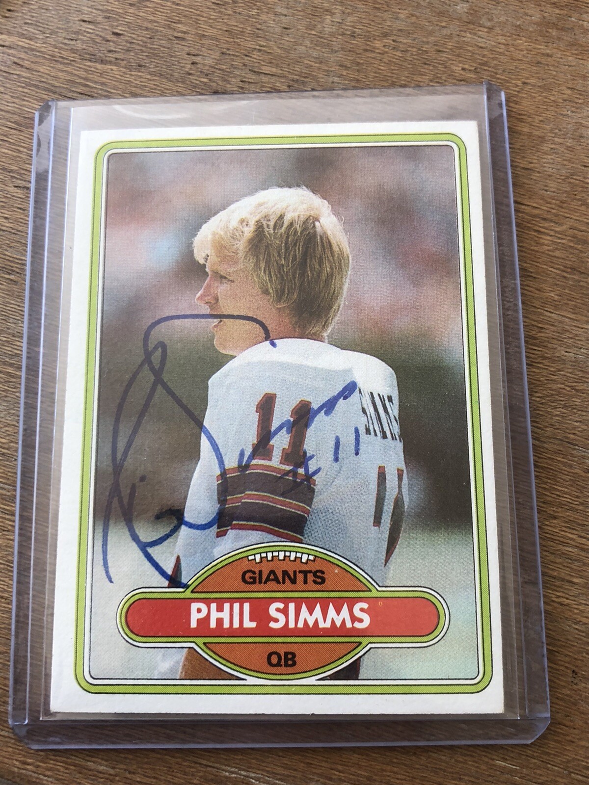 PHIL SIMMS 1980 TOPPS ROOKIE CARD #225 SIGNED AUTOGRAPH GIANTS | eBay