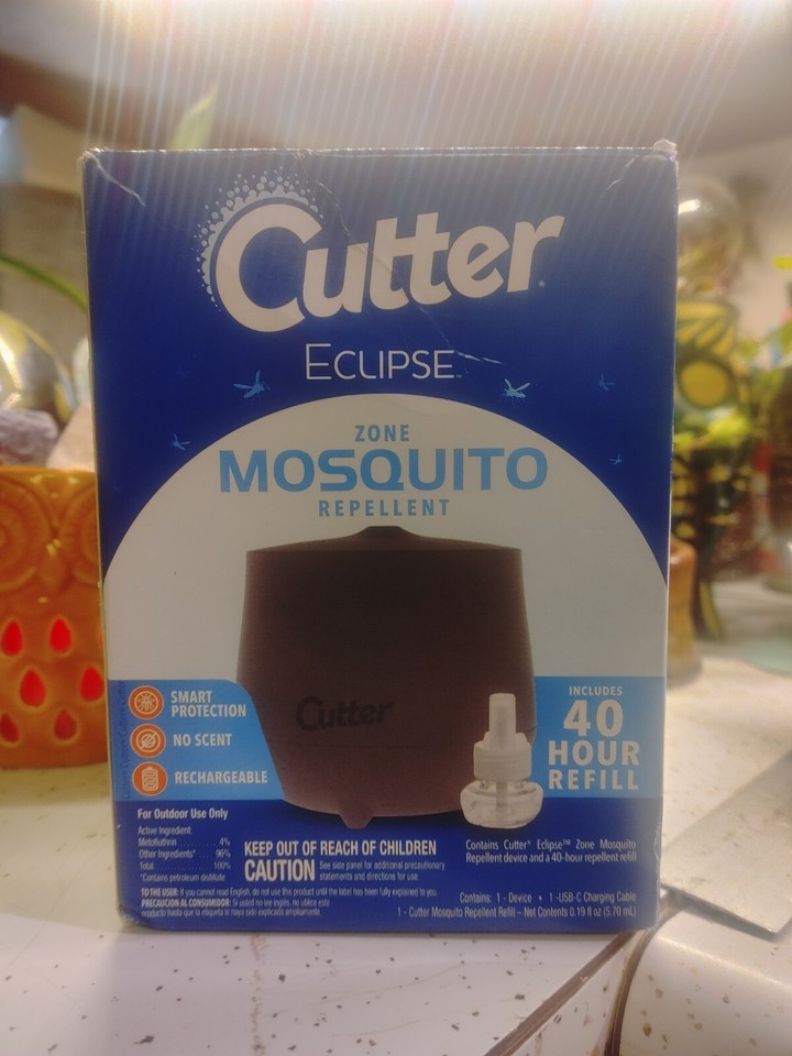 Cutter Eclipse Zone Mosquito Repellent, New, Rechargeable with Refill ...