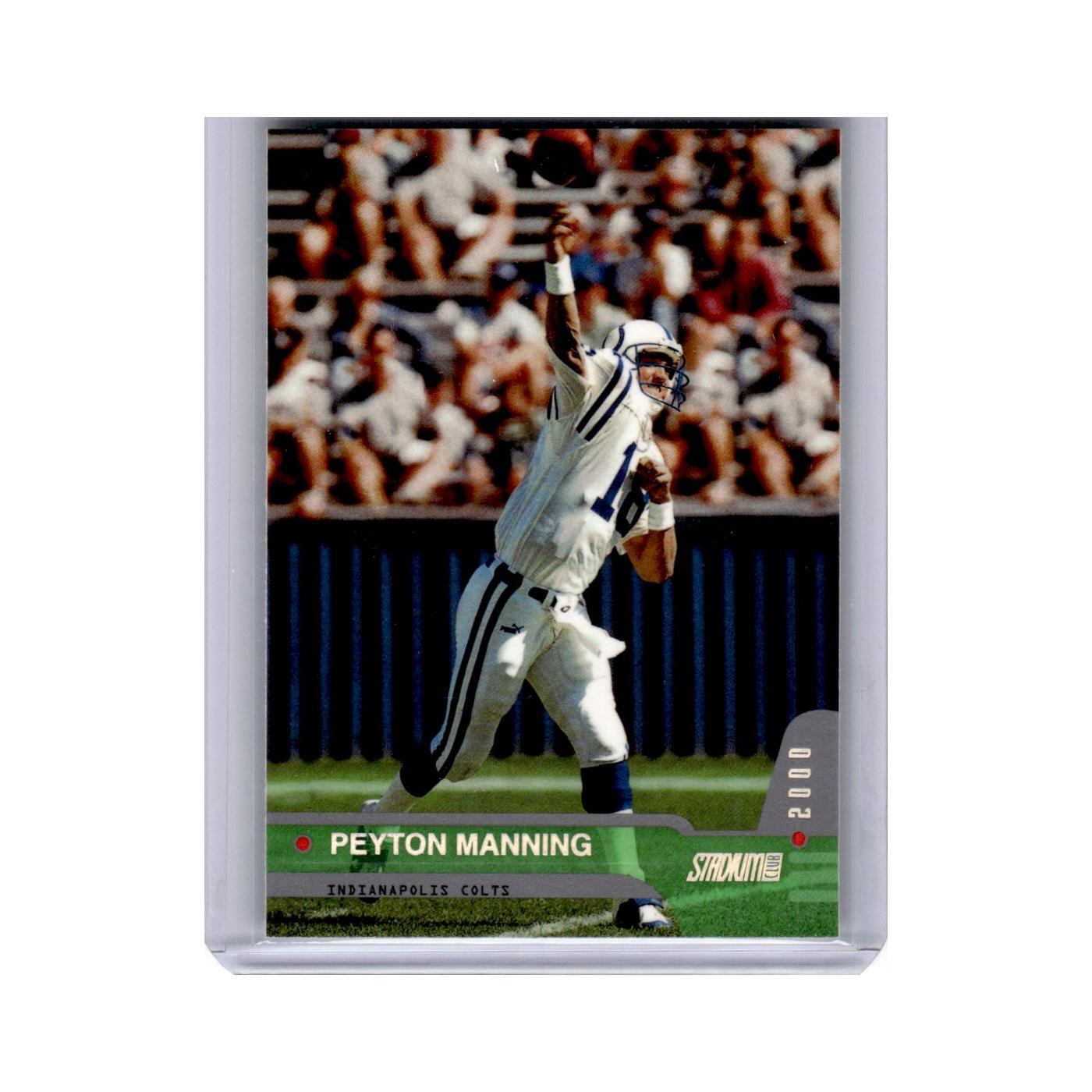 Peyton Manning 2000 Stadium Club #1 Indianapolis Colts Football Card NM ...