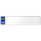 Zimbabwe Flag Euro European License Plate Number Plate Custom Embossed ...