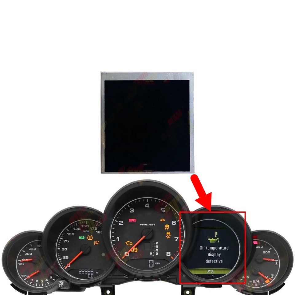 Right Instrument Cluster LCD Display Screen for Porsche Cayman 2013 ...