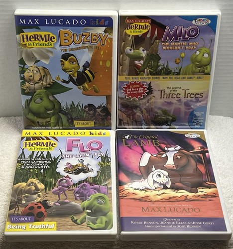 Max Lucado Kids DVD Lot/4 Hermie & Friends 5/Movies Titles/READ ...