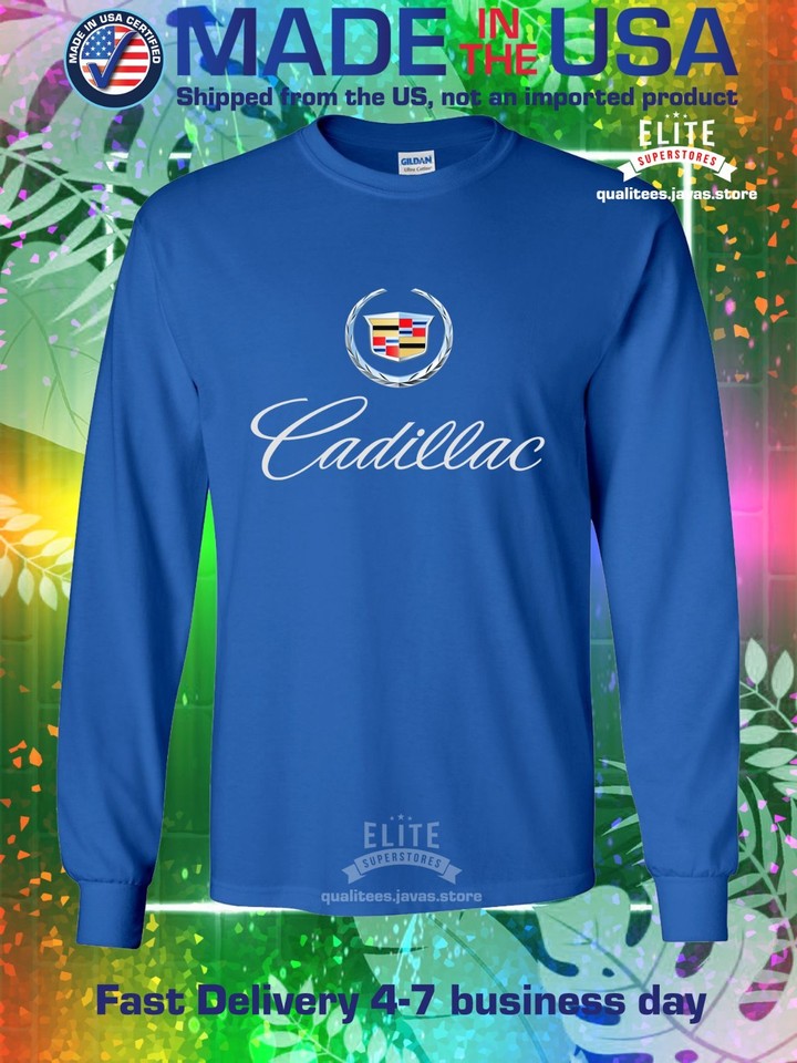 Cadillac Racing CTS-V Car Logo USA Men's Long Sleeve T-Shirt American ...