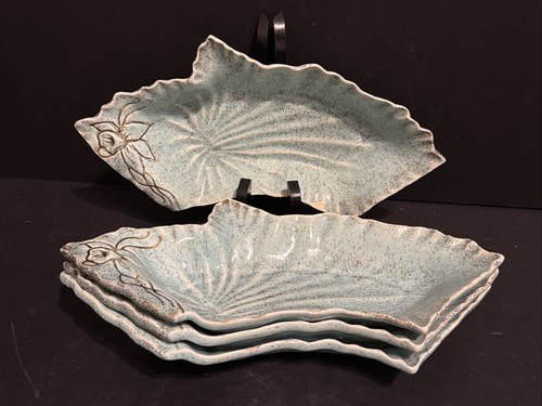 4x California Pottery Cal Style 294 Mid Century Lazy Susan Serving Dip ...