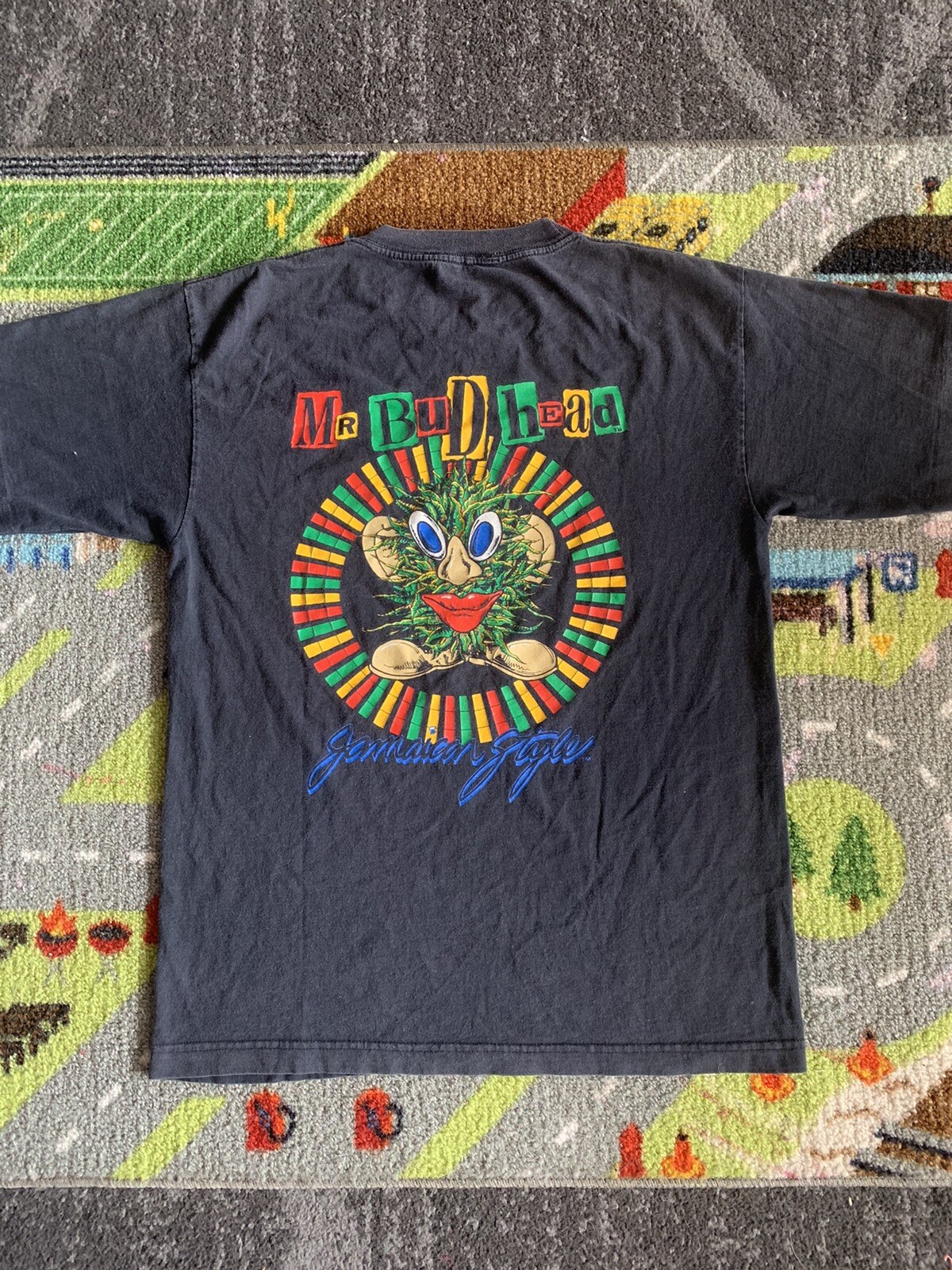 vintage mr bud head mr potato head weed parody shirt - Gem