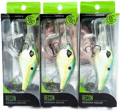 Lot of (3) Googan Squad Recon Roundbill Crankbait · 2-3/4 in · 5/8 oz ...