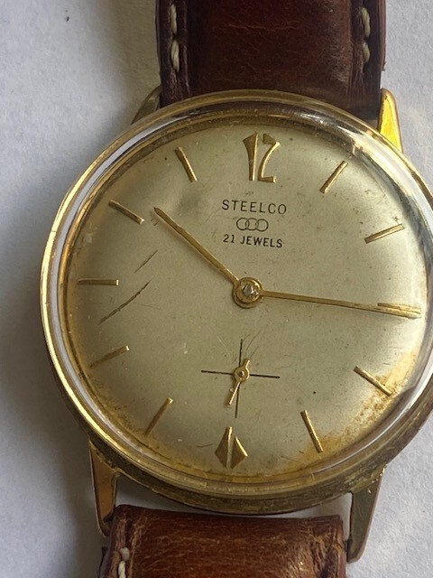 STEELCO Side Second Manual Winding Flatmaster Swiss Made 1 Vintage ...