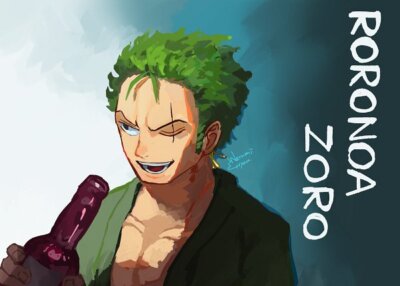 ONE PIECE roronoa zoro bottle holding drink scar Custom Gaming Mat Desk ...