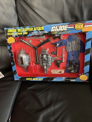 GI Joe Hall of Fame Cobra (1993) Helicopter Attack Deluxe Mission Gear ...