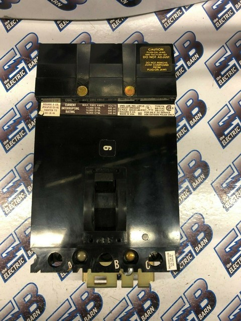 Square D FA36050 I Line Circuit Breaker 50 Amp 600 V 3 Pole Black for ...