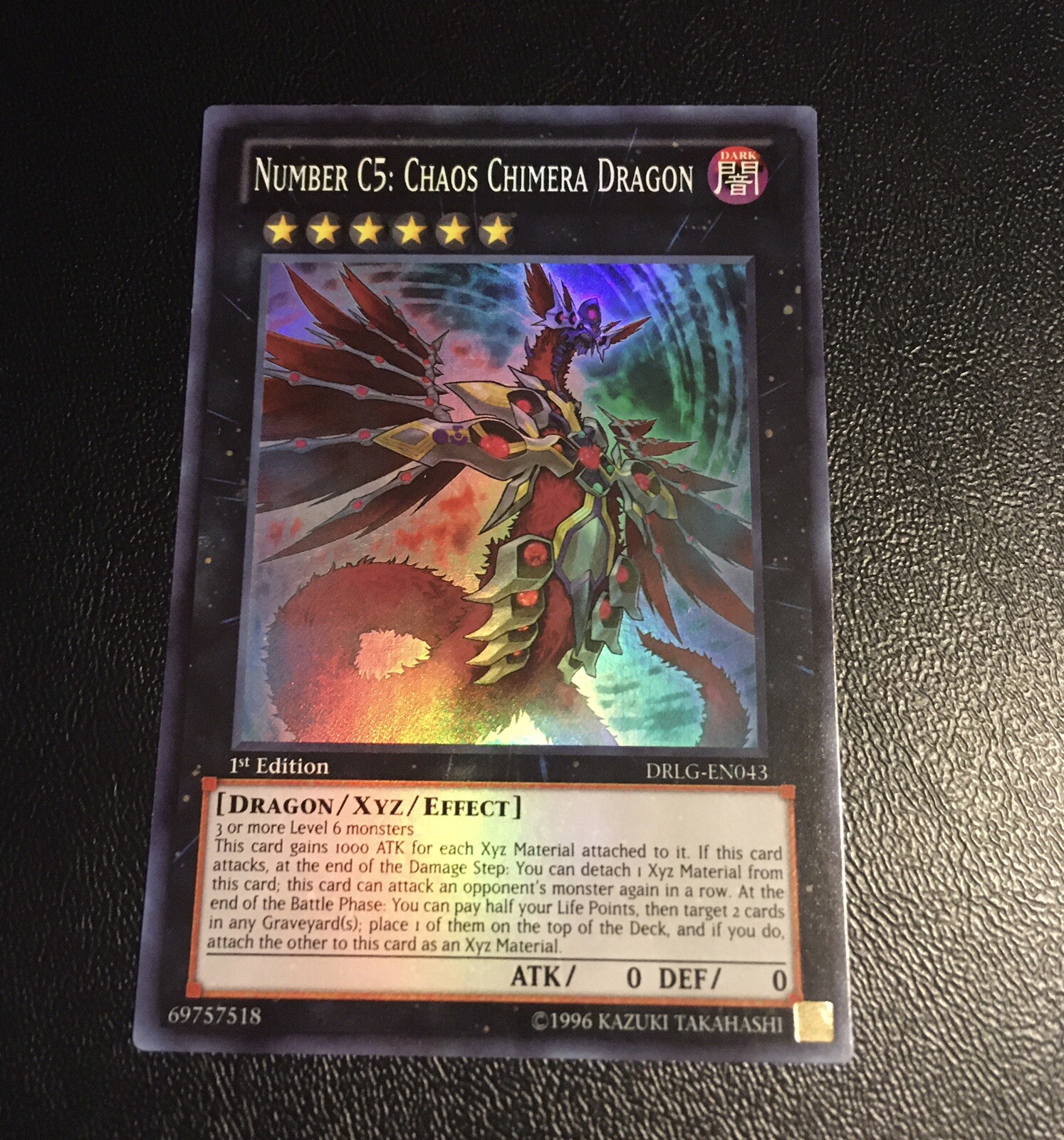 Yugioh Number C5 Chaos Chimera Dragon