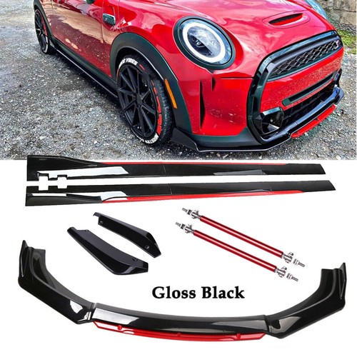 For Mini Cooper Countryman S Gloss Black Strut Front Bumper Lip Spoiler ...