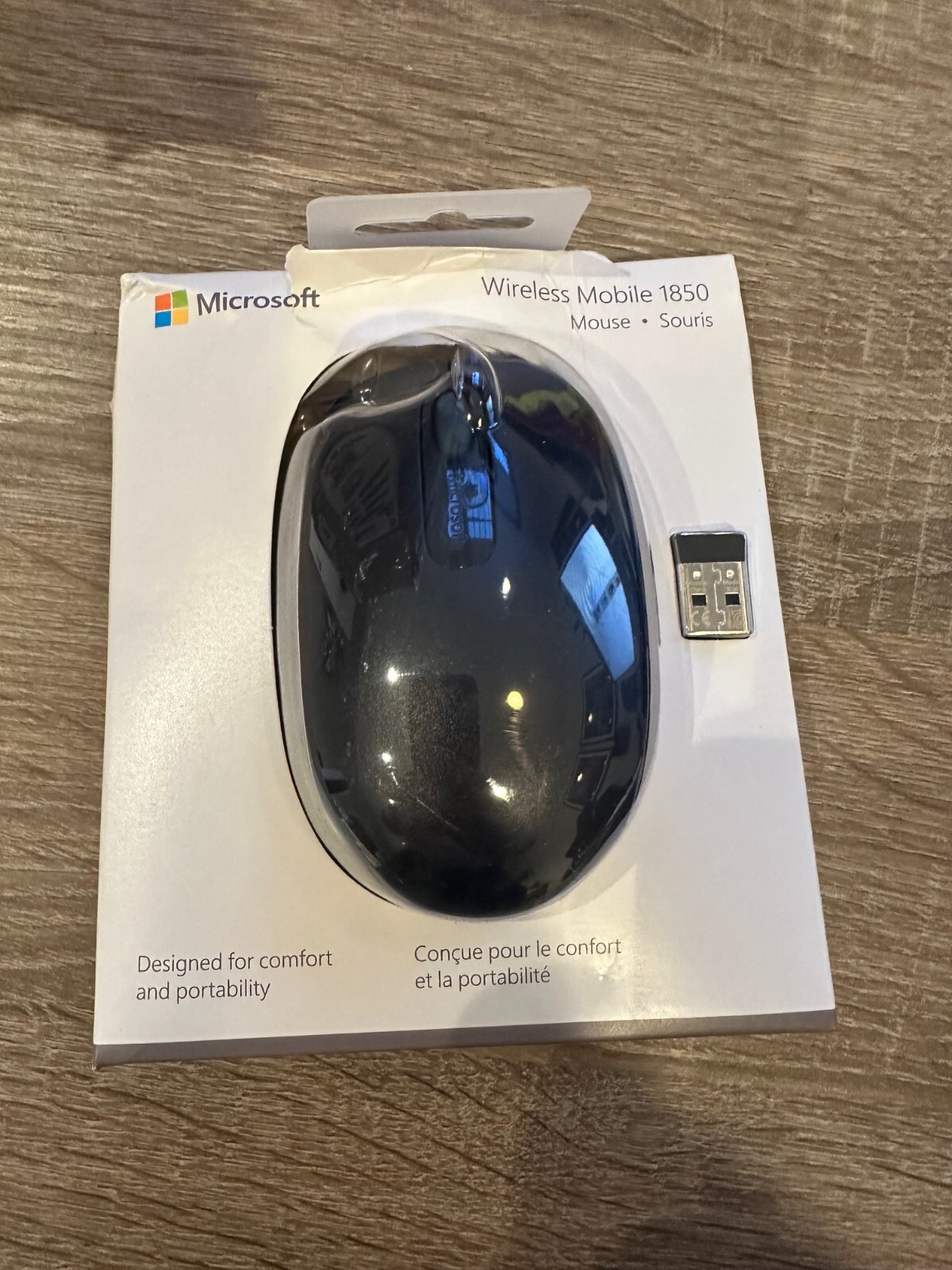 NEW DENTED BOX Microsoft 1850 Wireless Mobile Mouse, Wool Blue (U7Z ...