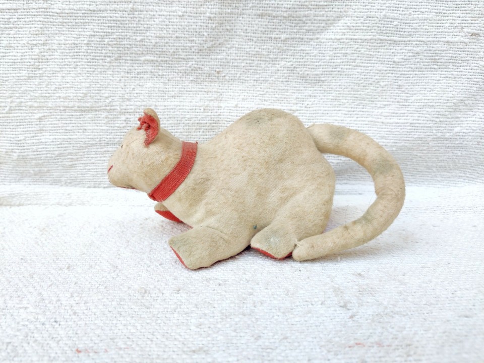 Vintage Rare Red & White Cat Plush Toy Stuffed Animal Soft Toy Cuddly ...