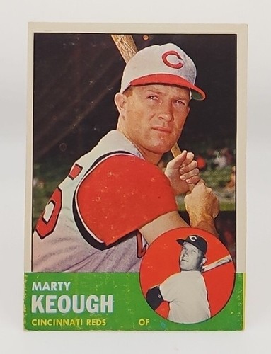 1963 Topps Marty Keough Vintage Cincinnati Reds Card #21 | eBay