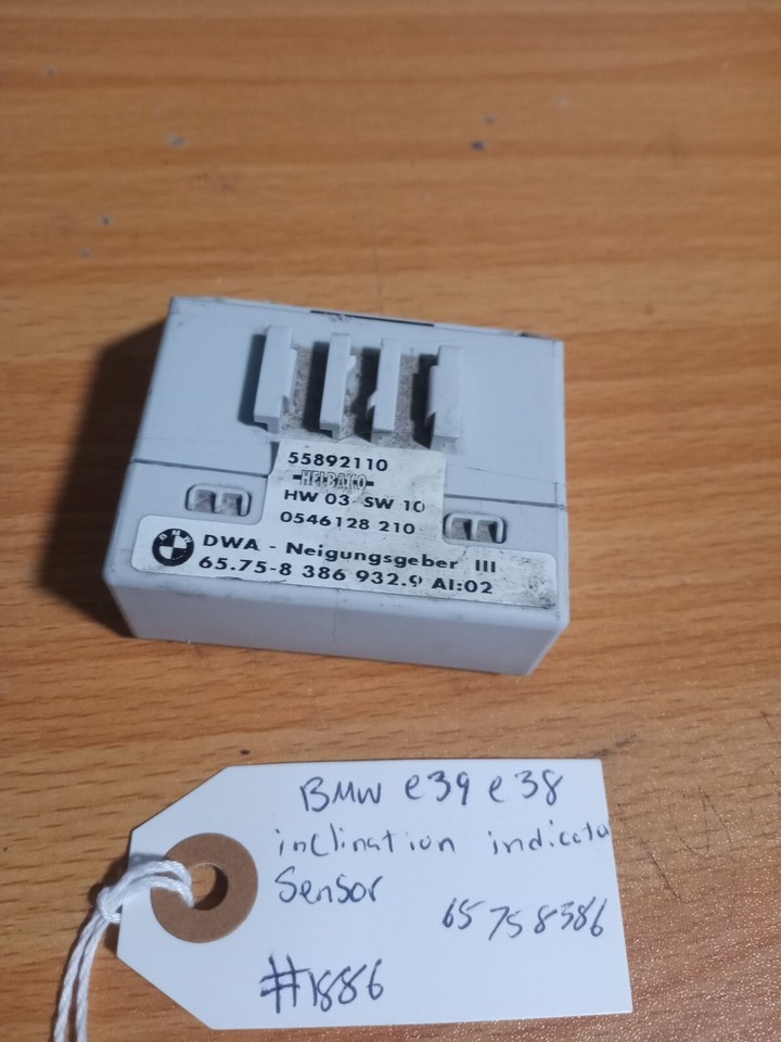 Bmw E39 E38 Inclination Indication Sensor 65758386932 | eBay