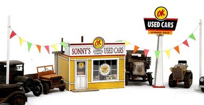 Banta Models O Scale Sonny's Used Cars Craftsman Wooden Kit #6122~NEW ...