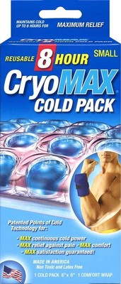 CryoMAX Cold Pack Reusable 8 Hour Cold Therapy Ice Pack Small 6 Inch x ...