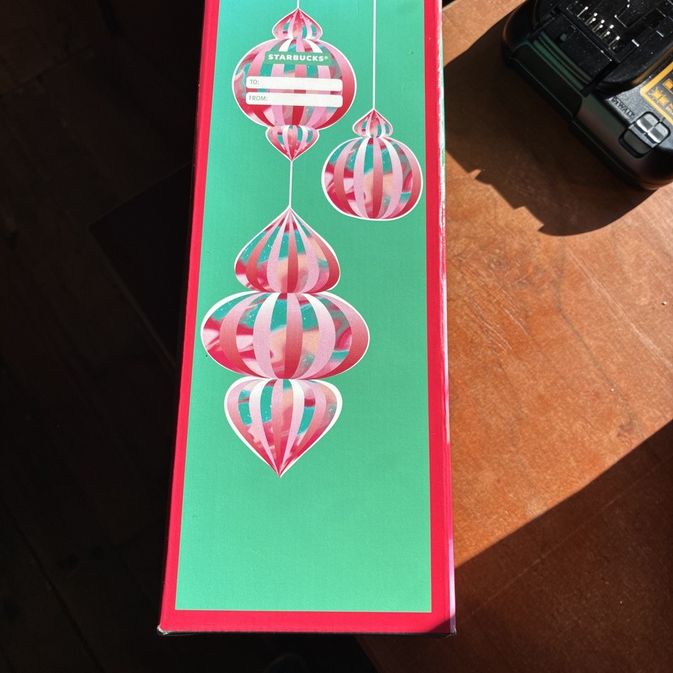 Starbucks Red 16 oz Acrylic Cold Cup Tumbler Straw Gift Set Cold Brew ...