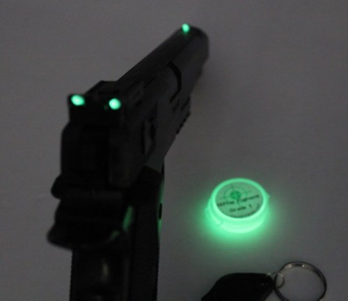 GUN SIGHT glow in the dark Paint, Scope Marker Glowing pigment Paint ...