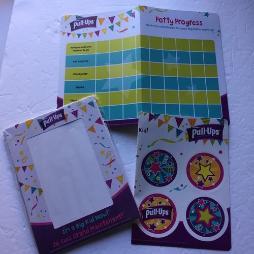 NEW Huggies Pull Ups Potty Chart, 8''x 6'' Frame & Reward Stickers | eBay