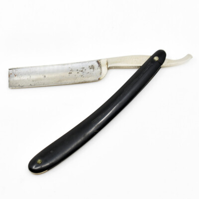 CLAUSS Straight Razor Fremont Ohio 102 Black Handle Stainless Steel ...