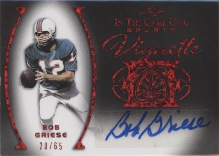 2022 Leaf In The Game Used Sports Bob Griese #VA-BG1 for sale | eBay