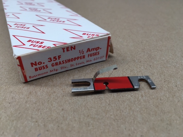 (10 pcs) 35F-1/2 Bussmann, ½ Amp (500mA) Grasshopper Fuse | eBay