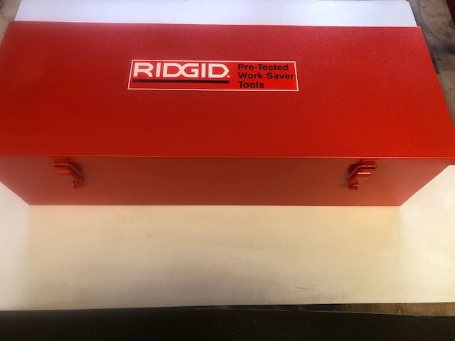 RIDGID 700 POWER PONY PIPE THREADER 6-12R DIE HEAD 1/2-2 METAL CASE ...