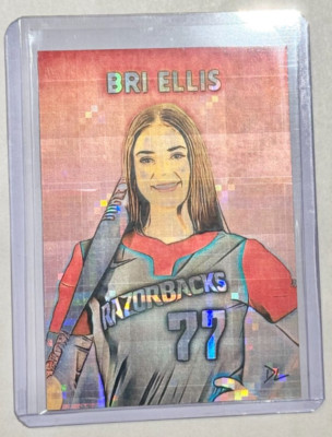 Bri Ellis Limited Edition Artist Signed "Arkansas Razorbacks" Refractor ...