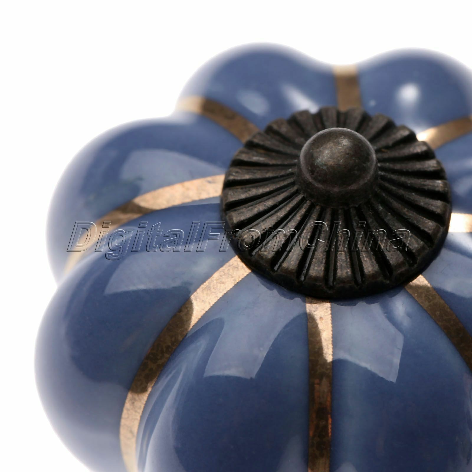 Retro Pumpkin Ceramic Pull Handle Knobs for Cabinet Dresser Drawer ...