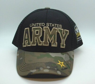 US Army 250th Anniversary 1775-2025 Licensed Embroidered Mesh Back Ball ...