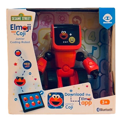 WowWee Sesame Street Elmoji Coji Junior Coding Robot Toy Bluetooth New ...