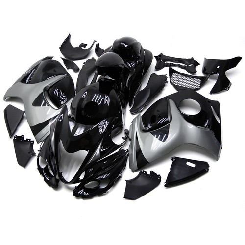 Gloss Black Silver Fairings For Suzuki Hayabusa 2008 - 2016 GSXR1300 ...