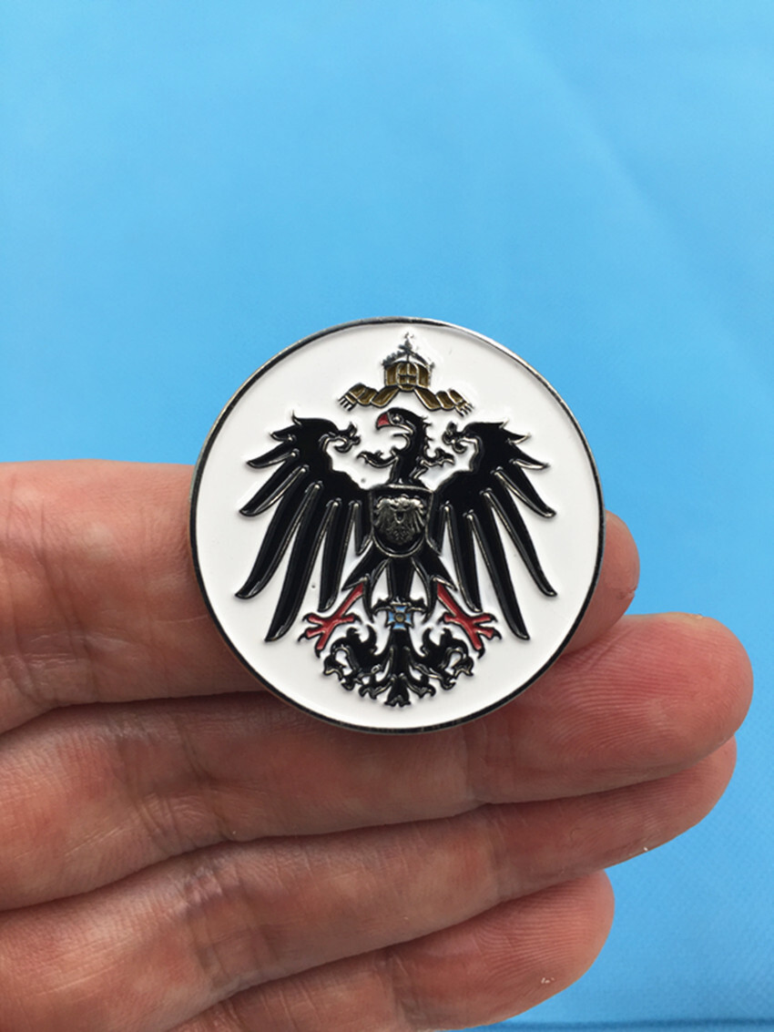 Austrian national emblem pin German empire eagle brooch men shield ...