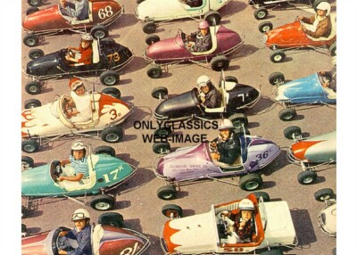 1958 QUARTER MIDGET GO KART AUTO RACING MINI-INDY 500 5X7 PHOTO YOUNG ...