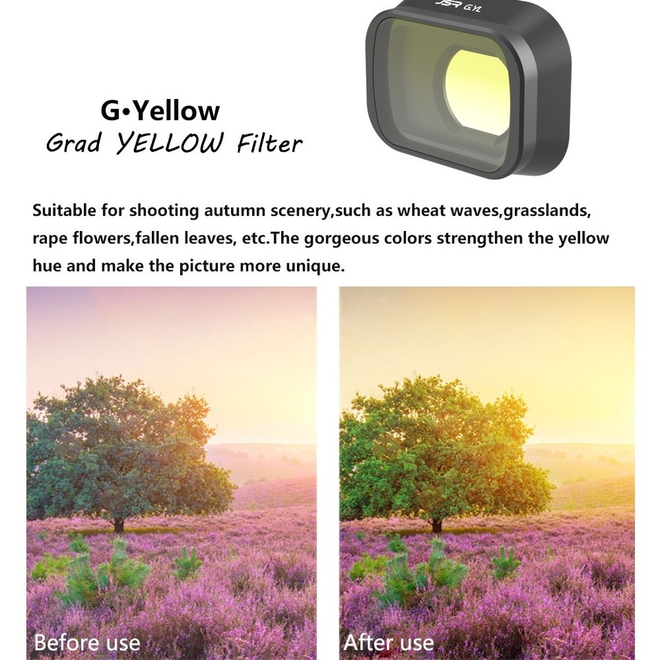 Multi-layer Gradient ND8/16/Red/Blue/Yellow Camera Lens Filter For DJI ...