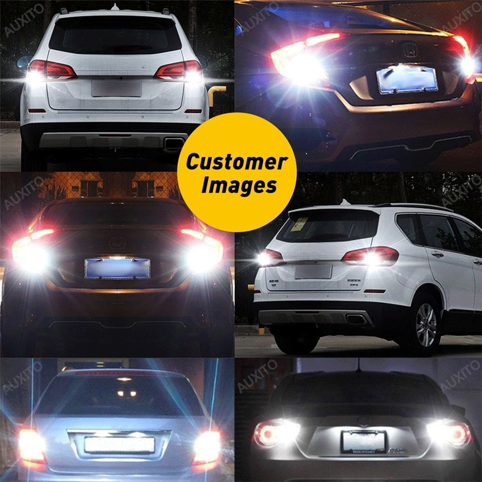 4Pcs Xenon White Error Free 912 921 T15 LED Bulbs 12V Car Backup ...