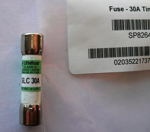 Littelfuse SP8264M Time Delay G class Fuse SLC 30A 480 VAC, UPC ...
