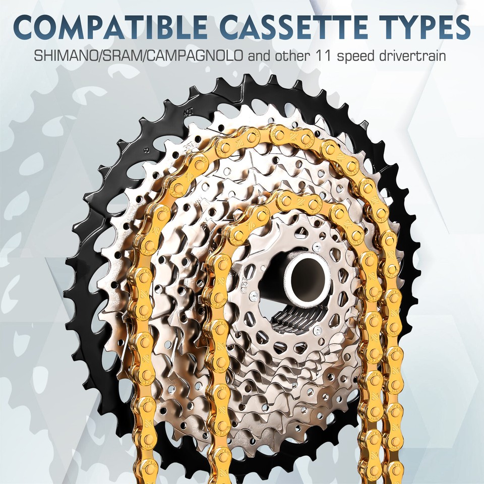 8/9/10/11/12 Speed Chains fit Shimano SRAM KMC 116/126L Road Bike MTB ...