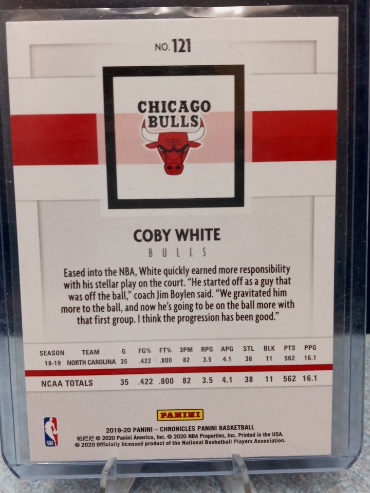 2019 Coby White Chronicles Panini Basketball RC Hot Rookie Card #121 | eBay