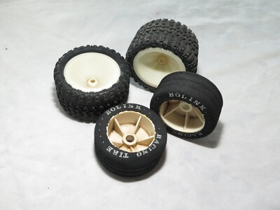 RC10-034 TEAM ASSOCIATED VINTAGE RC10 BUGGY #6016 USED FRONT REAR TIRES ...
