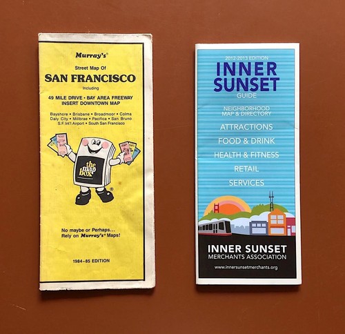 Vintage Street Map of San Francisco, Map/Guide to Inner Sunset District | eBay