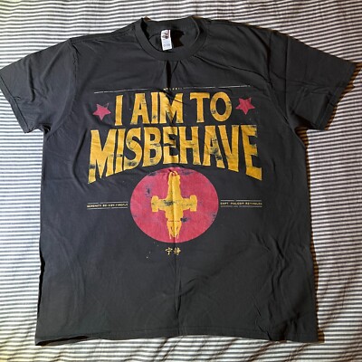 Firefly/Serenity Lootcrate "I Aim To Misbehave" T-Shirt Large Brand New ...